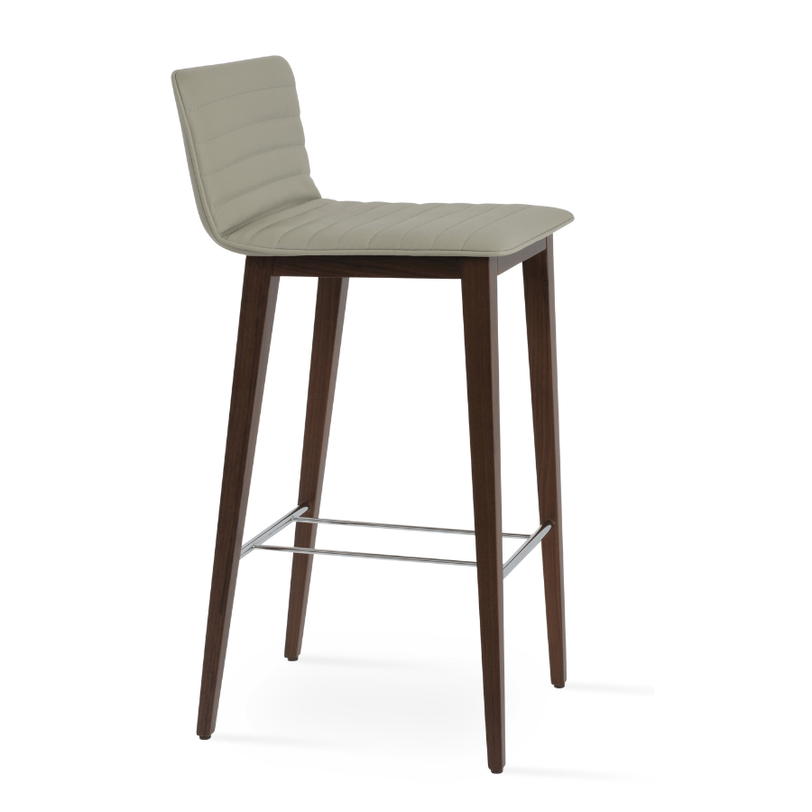 Corona Cream Leather Bar Stools -Your Bar Stools Canada